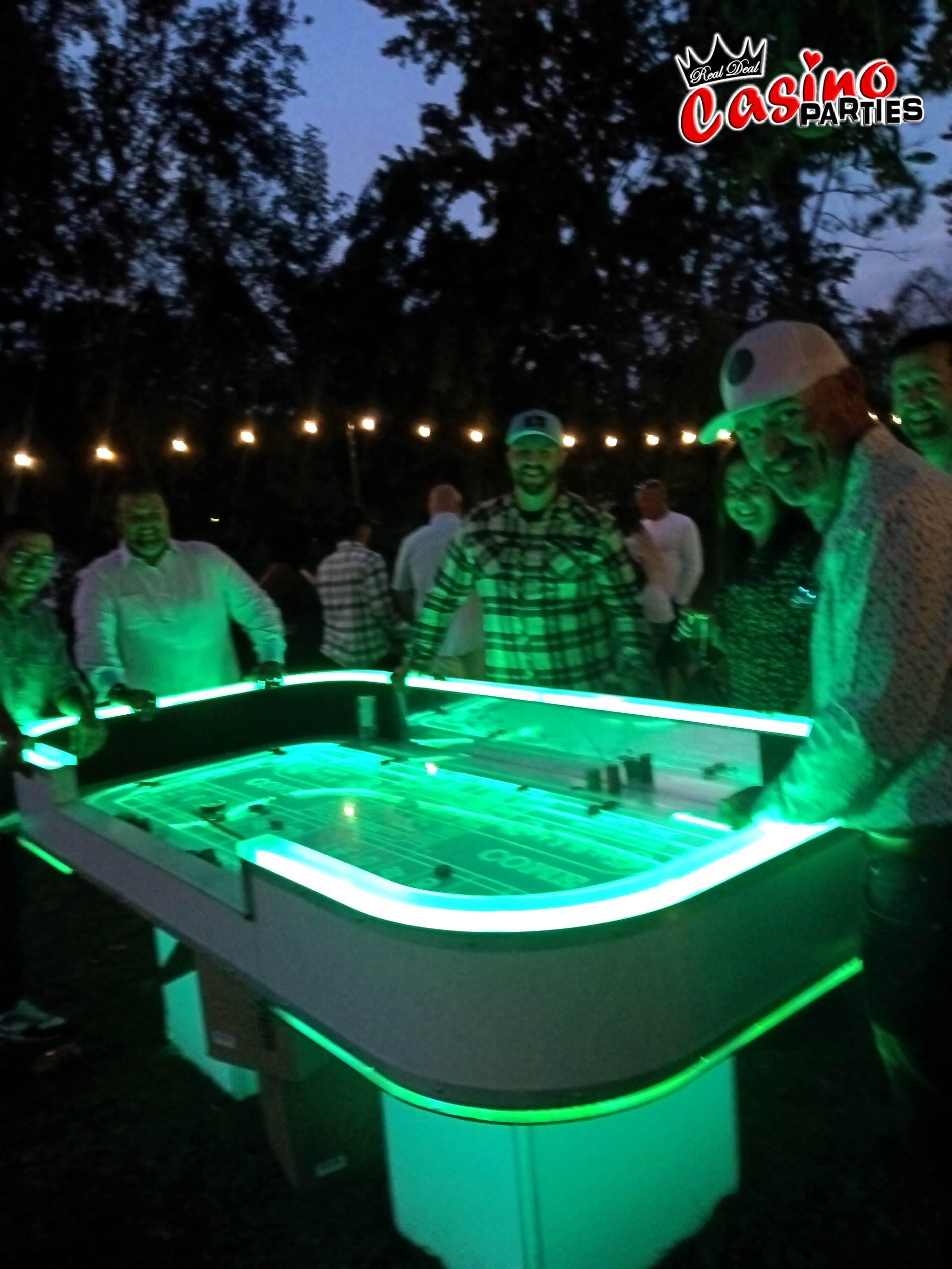 LED Casino Tables - Florida - Real Deal Casino Parties